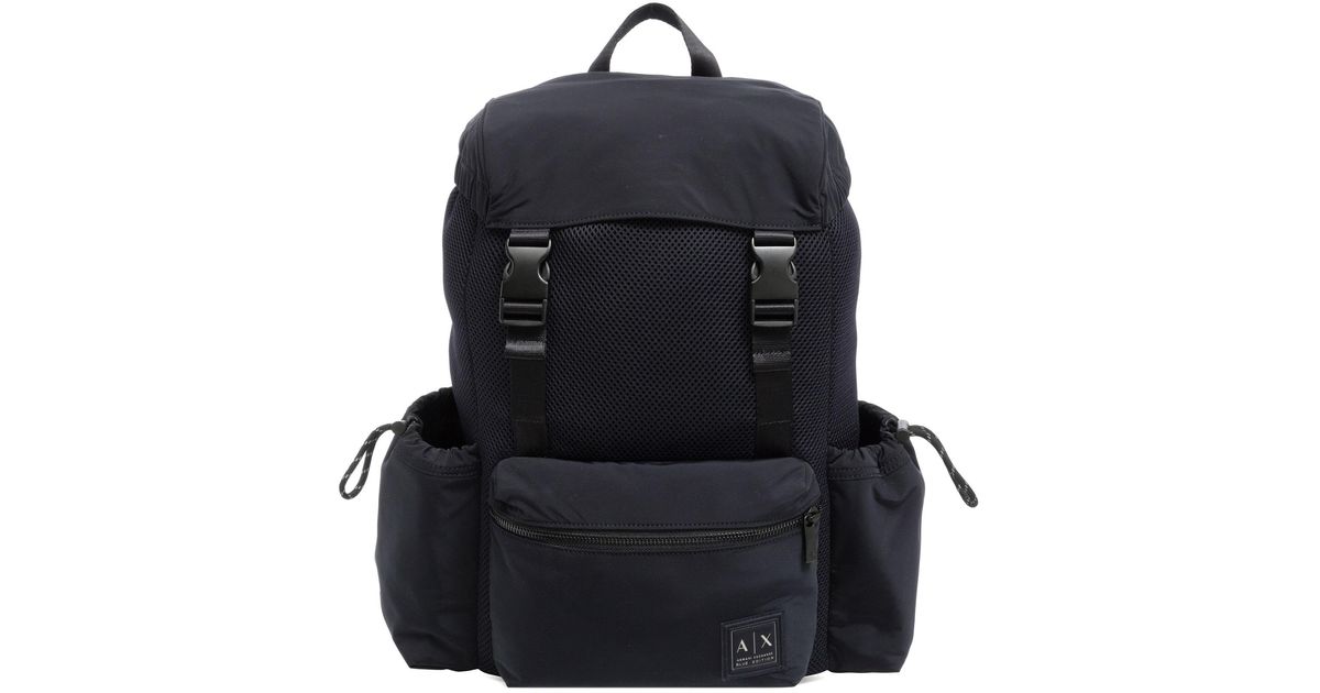 ARMANI EXCHANGE Backpack in Black for Men | Lyst