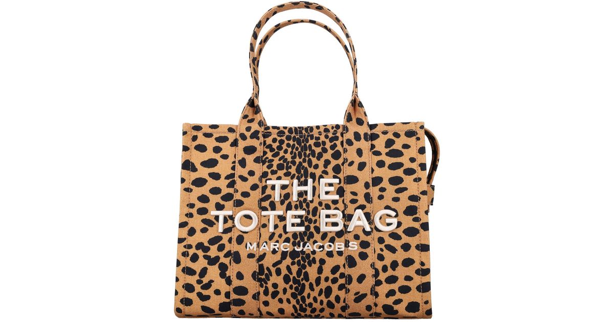 Marc Jacobs The Large Tote Cheetah Tote Bag in Brown | Lyst