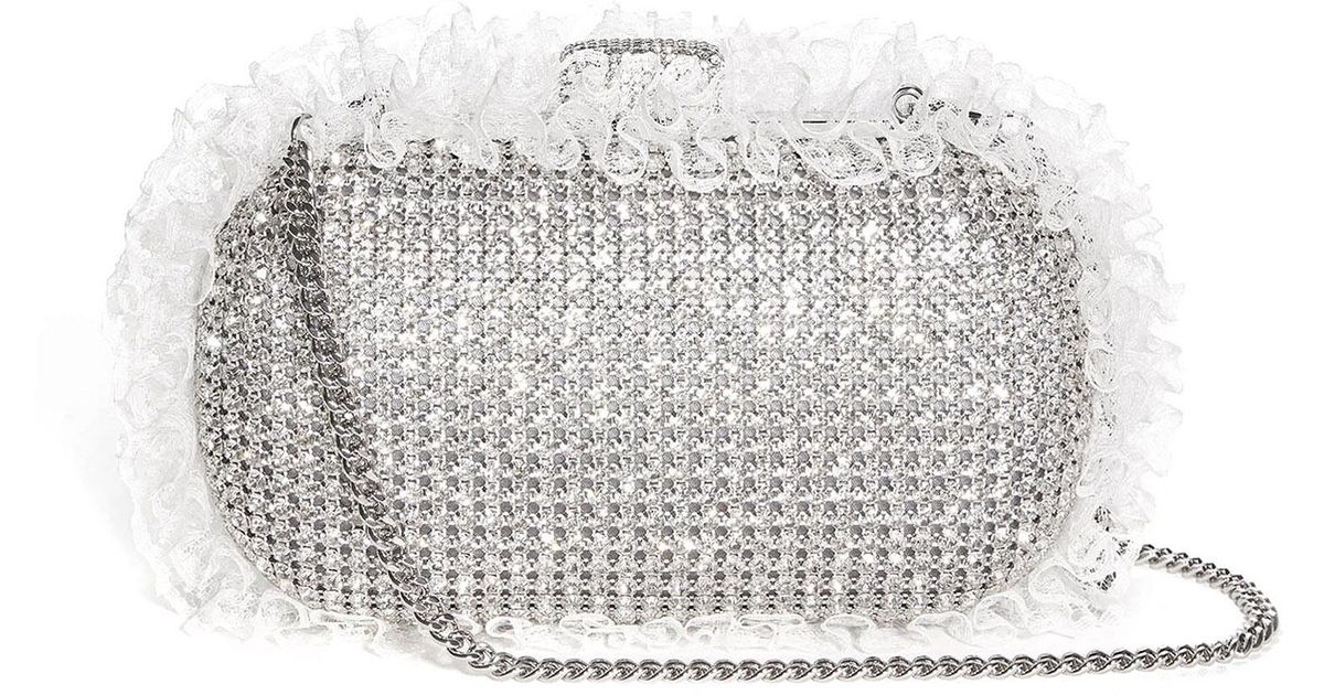 Self-Portrait Christopher Kane Residency Clutch in White | Lyst