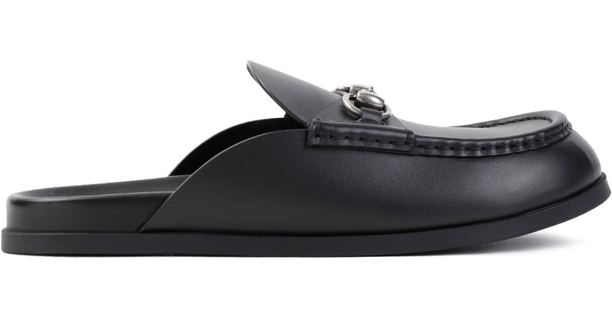 Gucci Rhein Slippers in Black for Men | Lyst