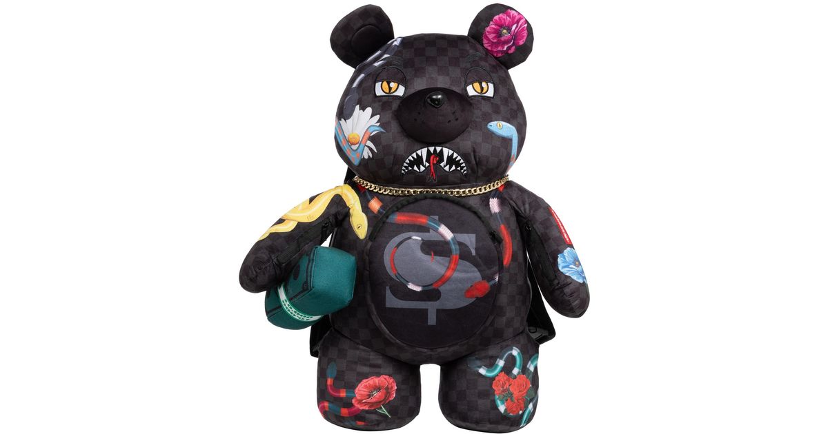 Sprayground Snakes On A Bag Teddy Bear Backpack in Blue for Men | Lyst UK