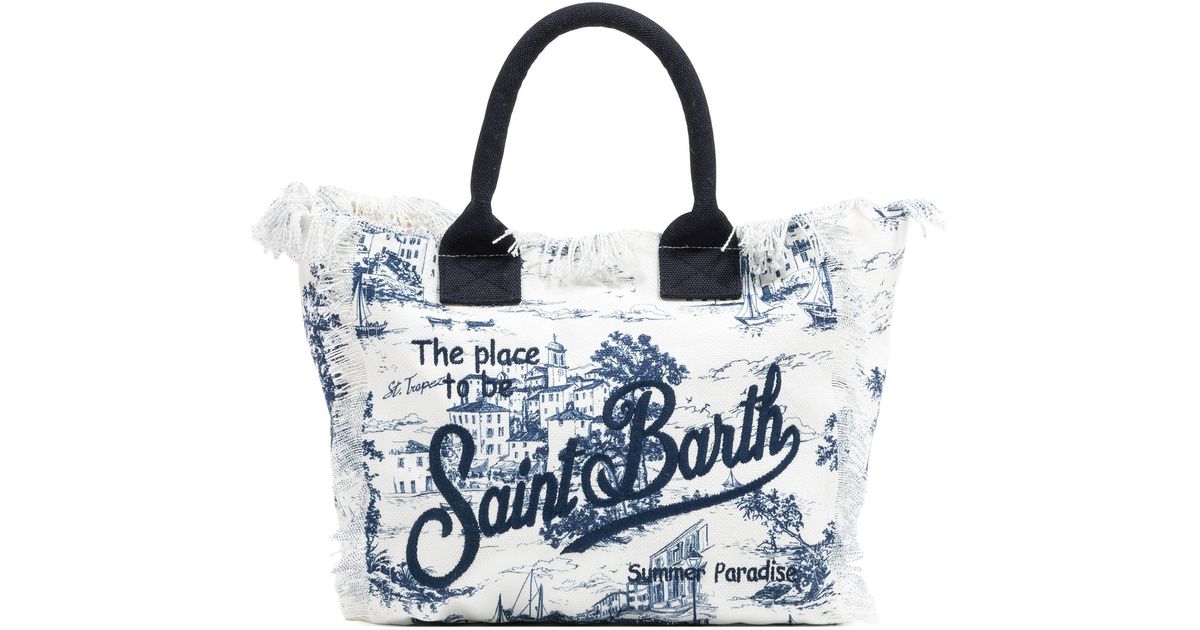 Mc2 Saint Barth Vanity St. Tropez Tote Bag in Blue | Lyst
