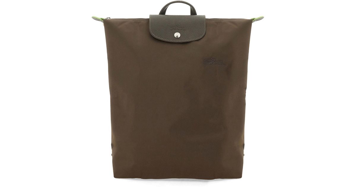 Longchamp Le Pliage Backpack in Brown | Lyst