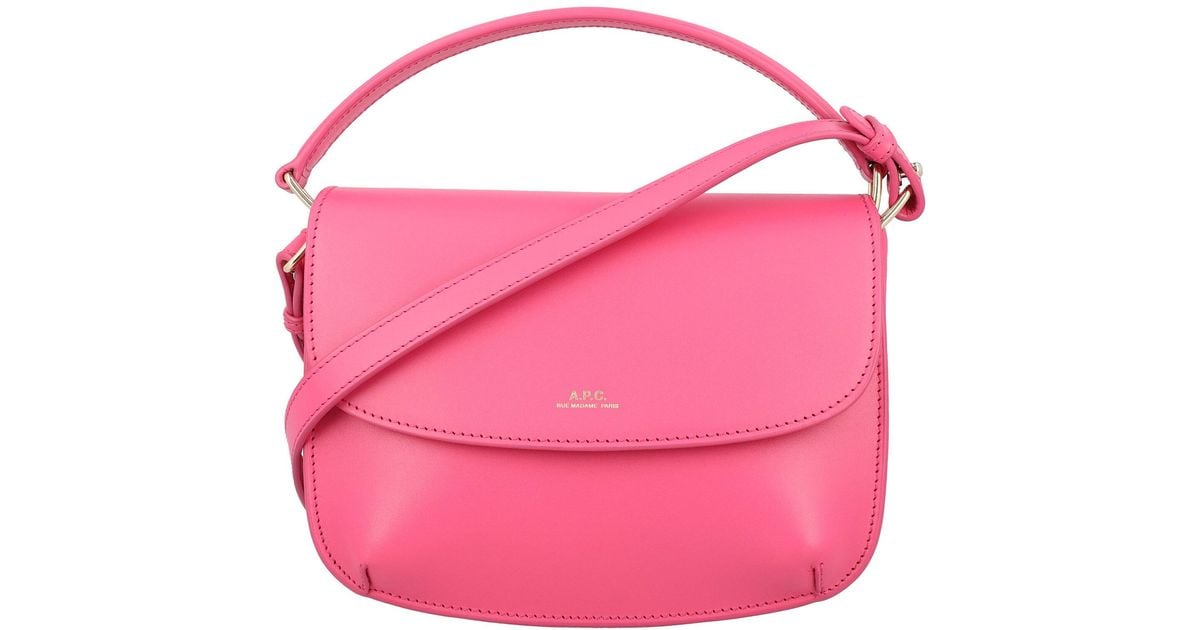 A.P.C. Sarah Mini Handbag in Pink | Lyst