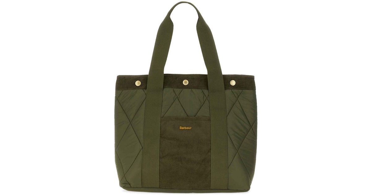 Barbour Tote Bag in Green | Lyst