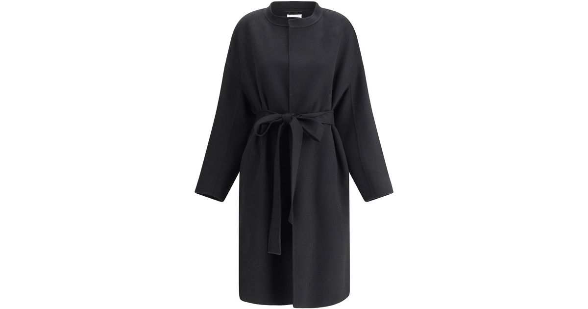 The Row Ilde Coat in Black | Lyst