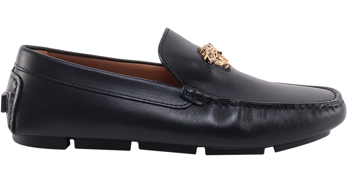 Versace Loafer in Black for Men | Lyst