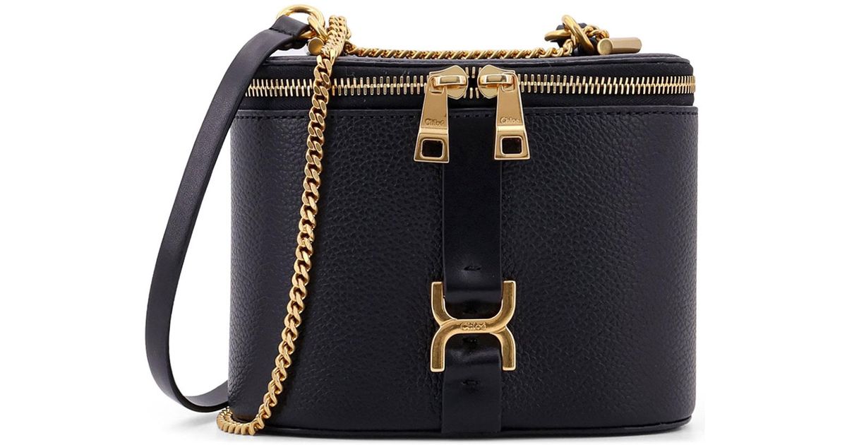 Chloé Mini Marcie Vanity Crossbody Bag in Blue | Lyst