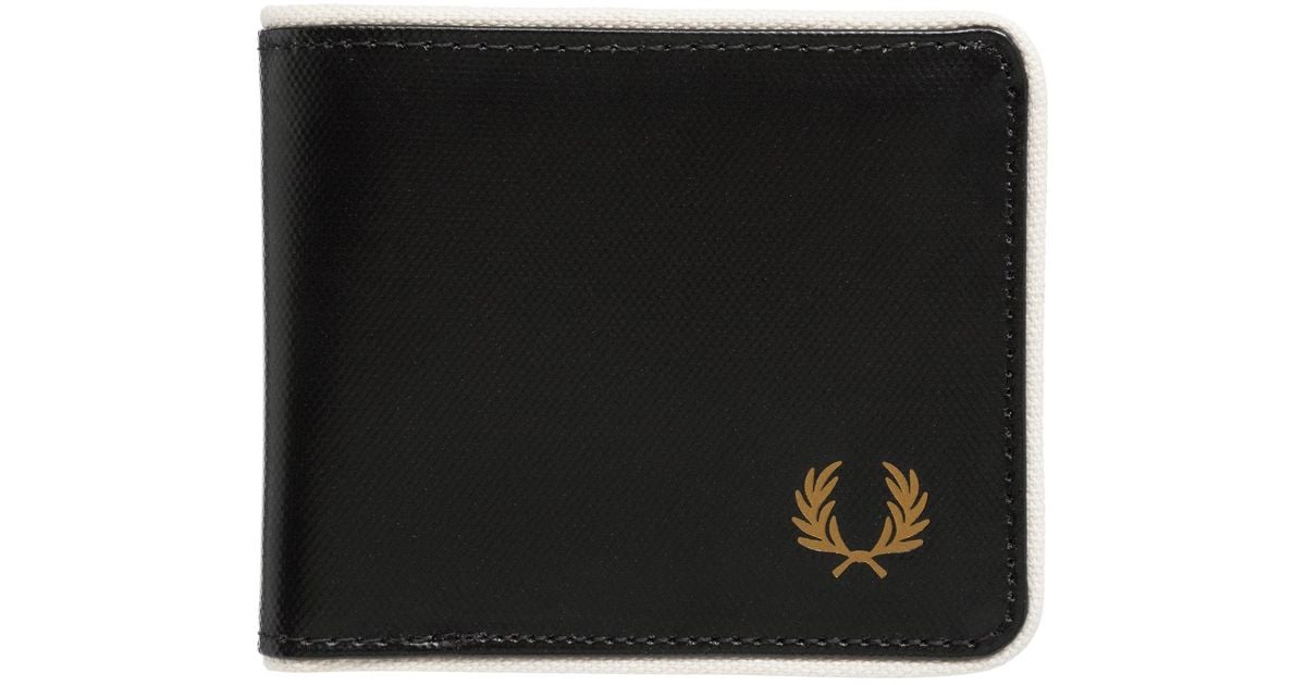 Fred Perry Laurel Wreath Wallet in Black for Men | Lyst