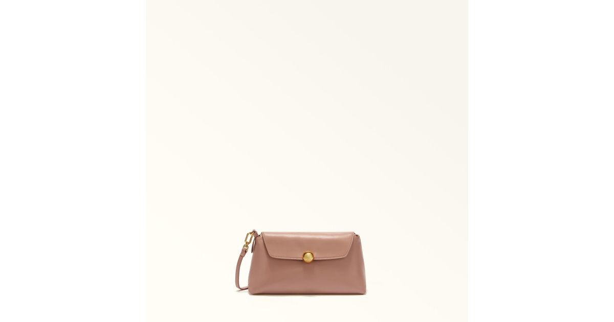 Furla Sfera Soft Mini Bag Tulle Nappa Leather in Pink | Lyst UK