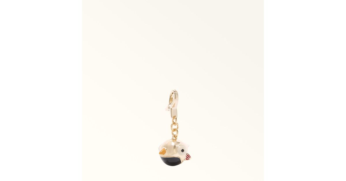 Furla Hashtag Charm Toni Lacca Metal + Enamel in Natural | Lyst UK