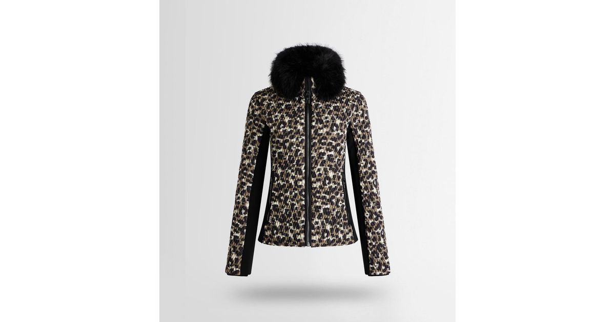 Fusalp Montana Leopard Ski Jacket in Black | Lyst UK