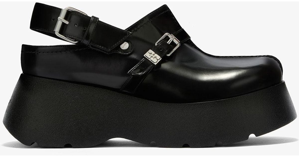 Ganni Platform Clogs in Black | Lyst Canada