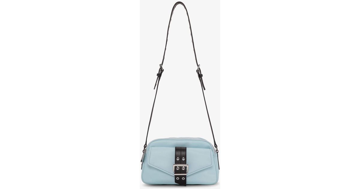 Ganni Recycled Nylon Camera Bag in Blue | Lyst UK