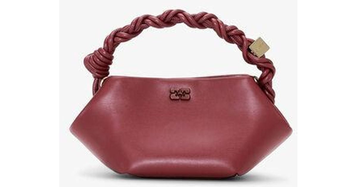 Ganni Mini Bou Bag in Red | Lyst