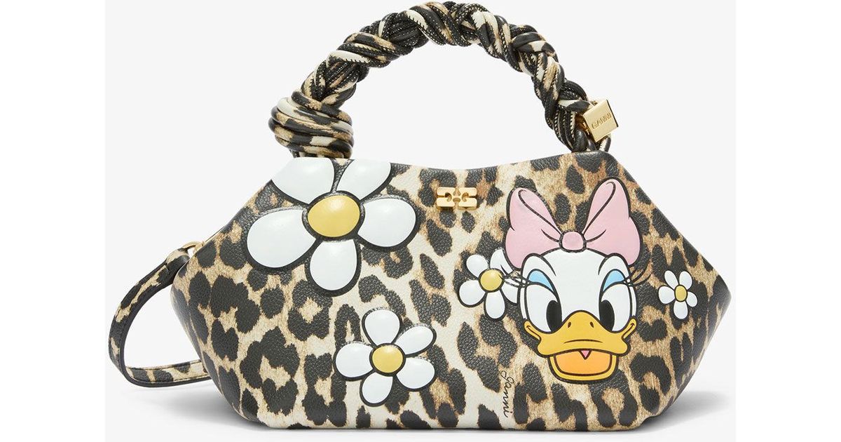 Ganni X Disney Daisy Duck Leopard Small Bou Bag | Lyst UK