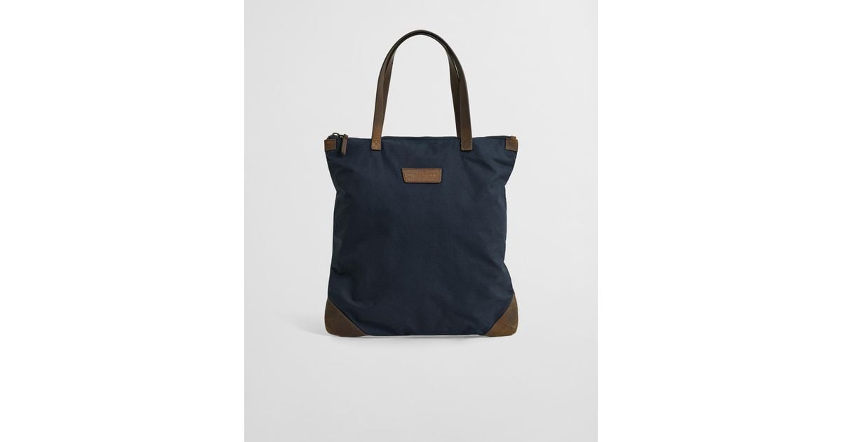 GANT Waxed Cotton Tote Bag in Blue for Men | Lyst UK