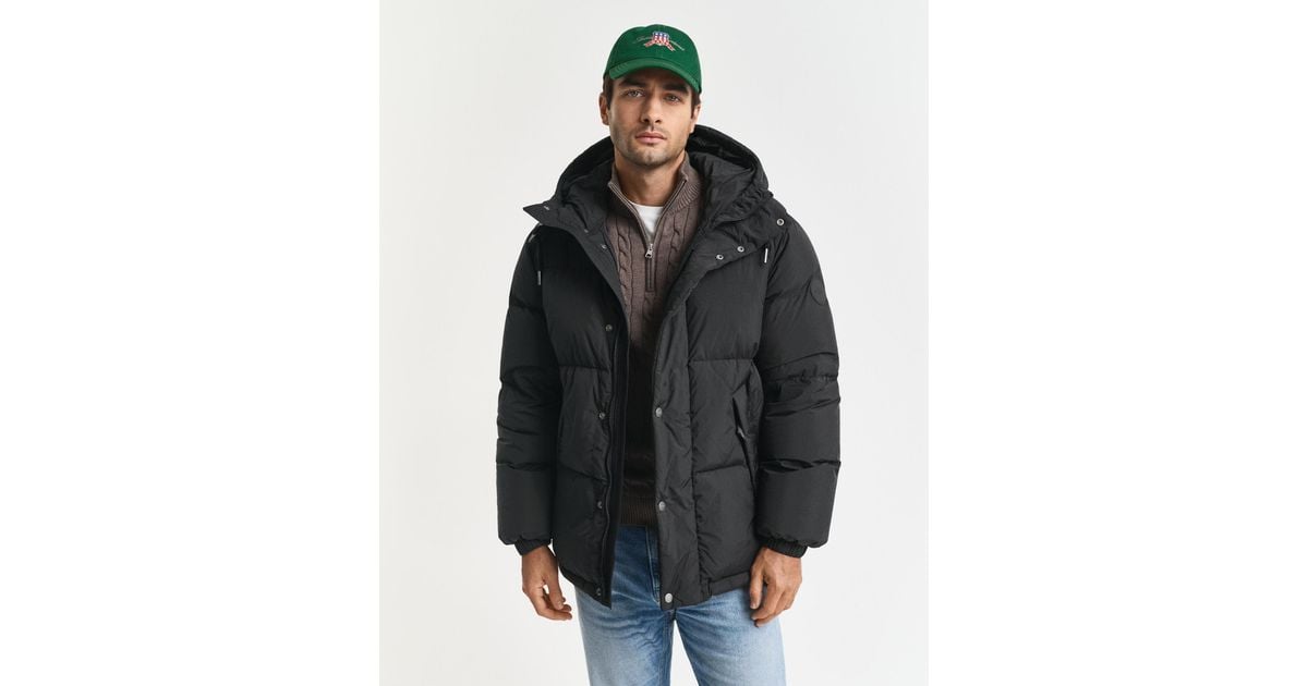 GANT Down Puffer Jacket in Grey for Men | Lyst UK