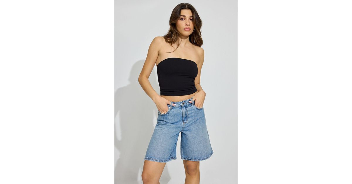 Garage Skater Jorts in Blue | Lyst