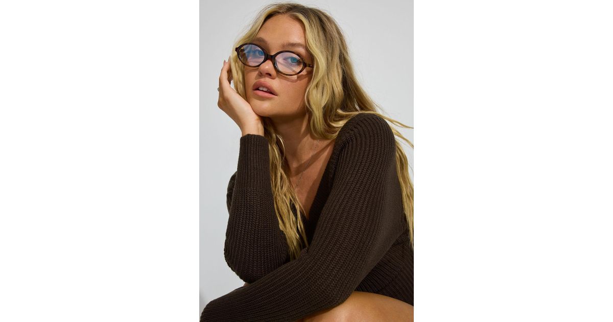 Garage Slim Oval Light Readers in Brown | Lyst