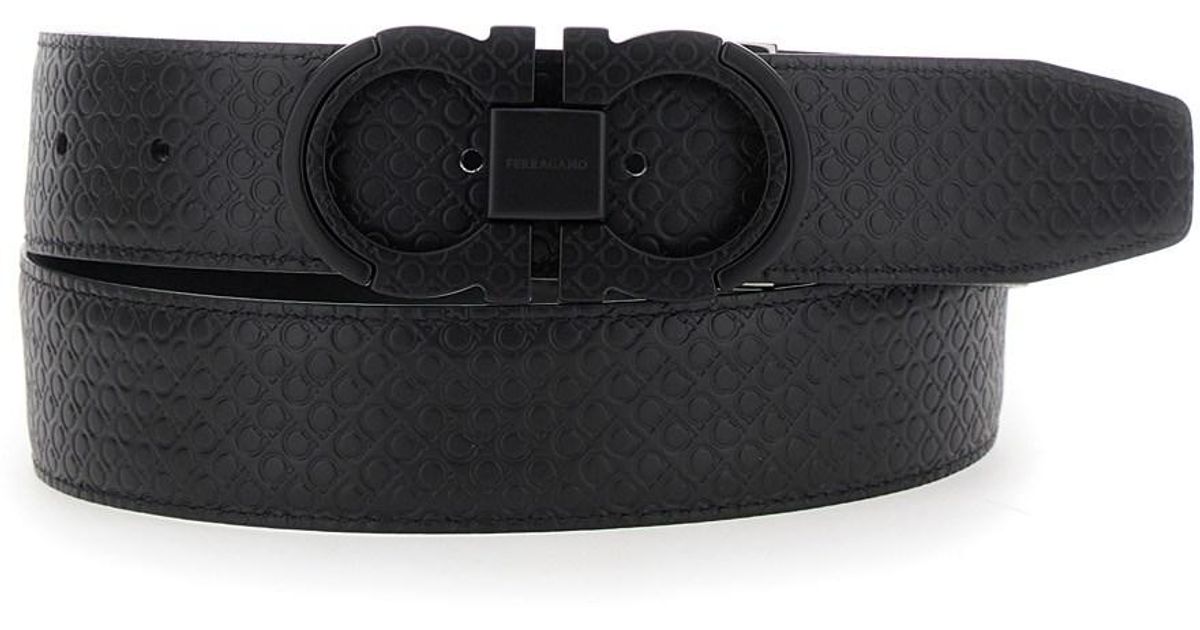 Ferragamo Double Adjuster in Black for Men | Lyst