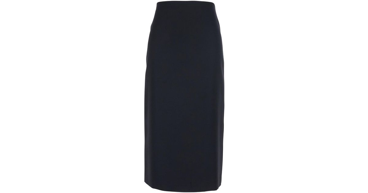 Twinset Skirt With Rear Concealed Zip Closure And Logo Plaque On in ...