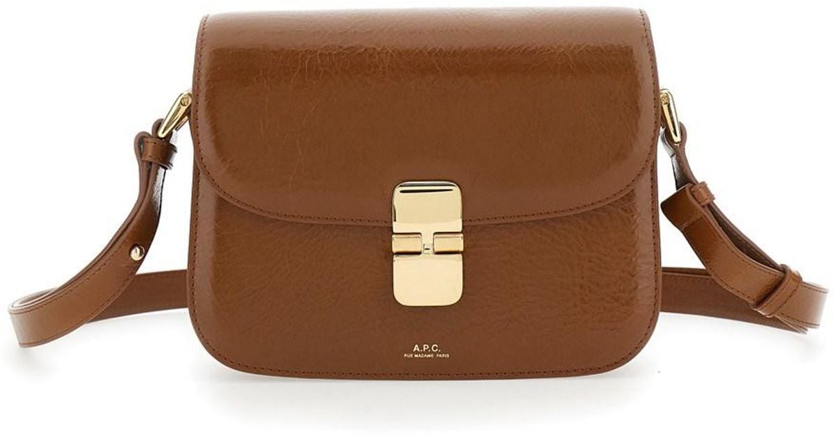 A.P.C. Sac Grace Small in Brown | Lyst UK