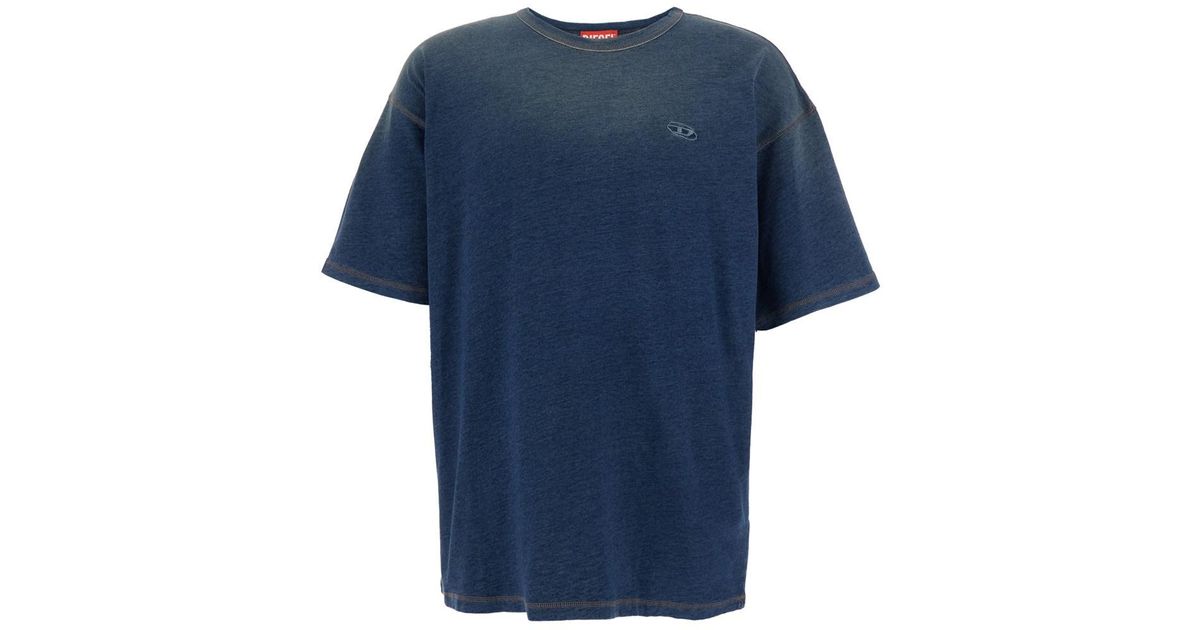 DIESEL 'T-Boxt' T-Shirt With Oval D Logo Embroidery On The Front And ...