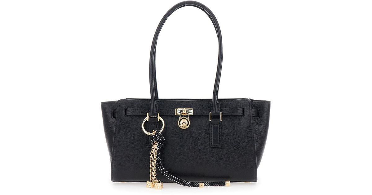 MICHAEL Michael Kors 'Hamilton Moderne Small' Shoulder Bag With Padlock ...