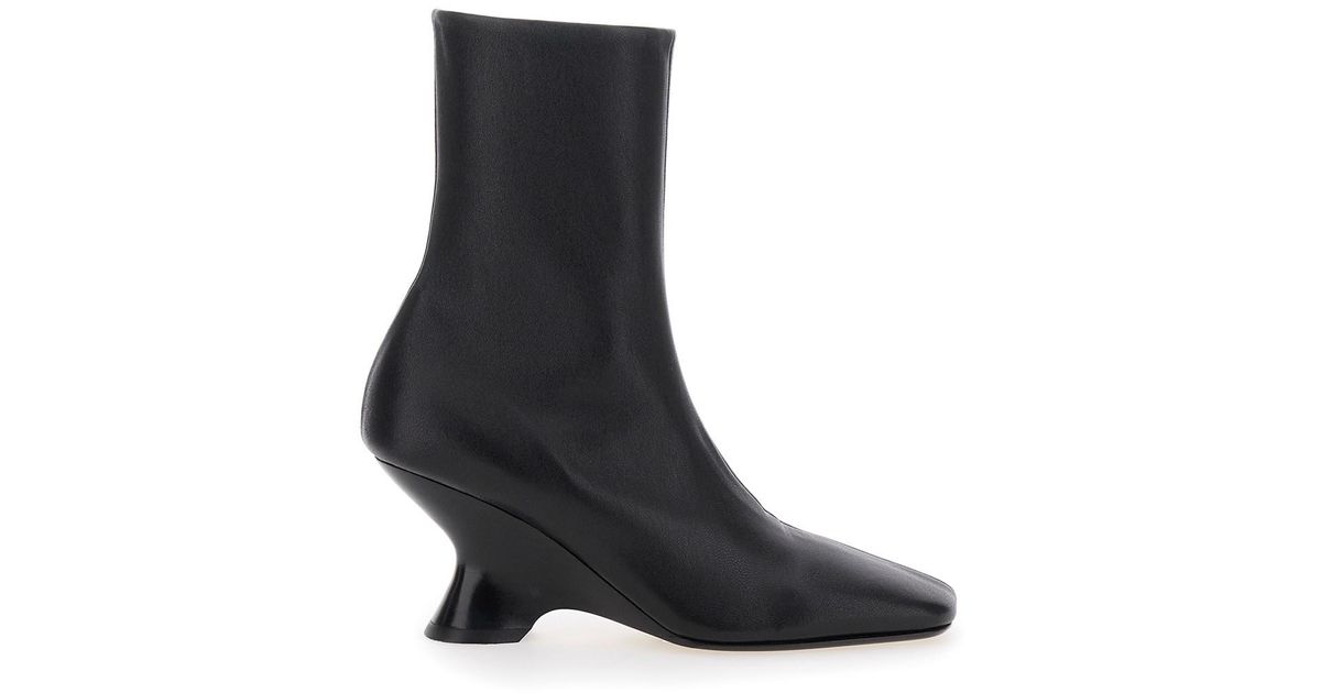 Dries Van Noten Ankle Boots With Rounded Toe in Black | Lyst UK