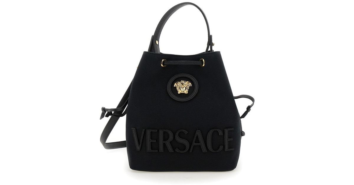 Versace Bucket in Black | Lyst