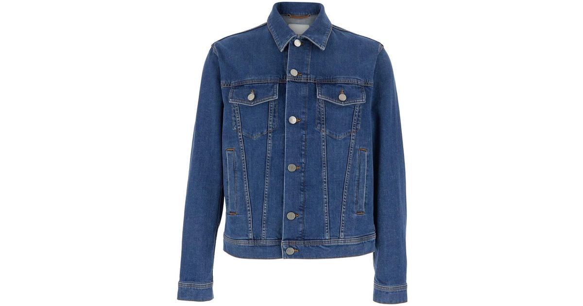 Jacob Cohen Jacket With Classic Collar And Logo Patch On The Rear in ...