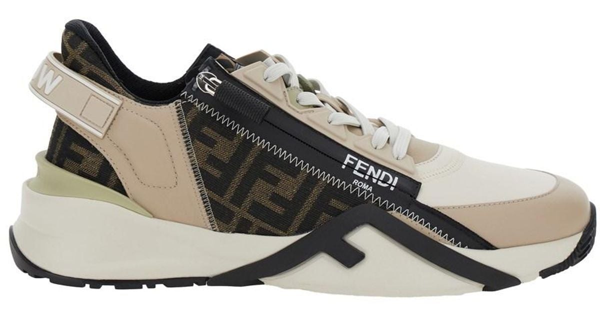 Fendi Slow Sneaker in Natural for Men | Lyst