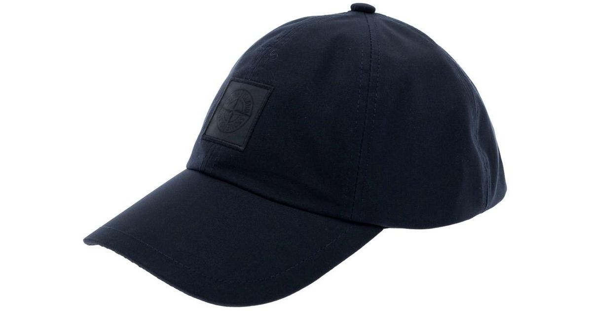 Stone Island Baseball Cap With Tone-On-Tone Compass Logo On The Front ...