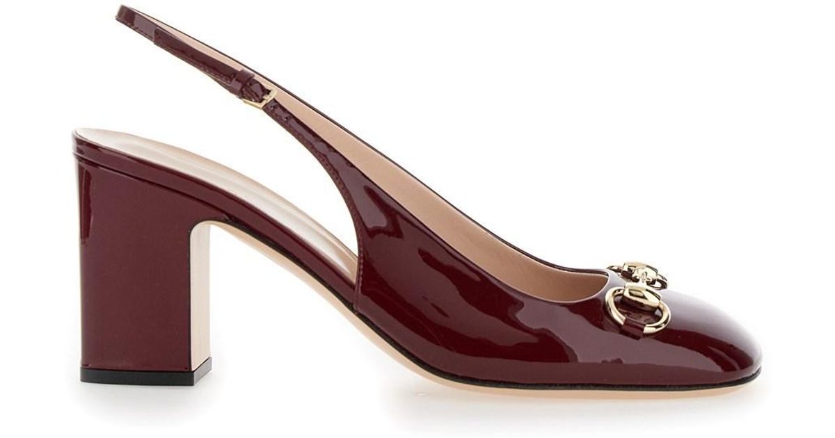 Gucci High Heel Shoes Horsebit in Red | Lyst UK