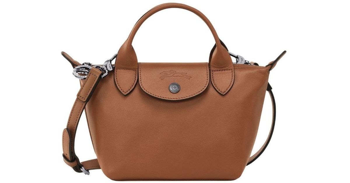 Longchamp 'Le Pliage Xtra' Shoulder Bag With Engraved Logo On Th in ...