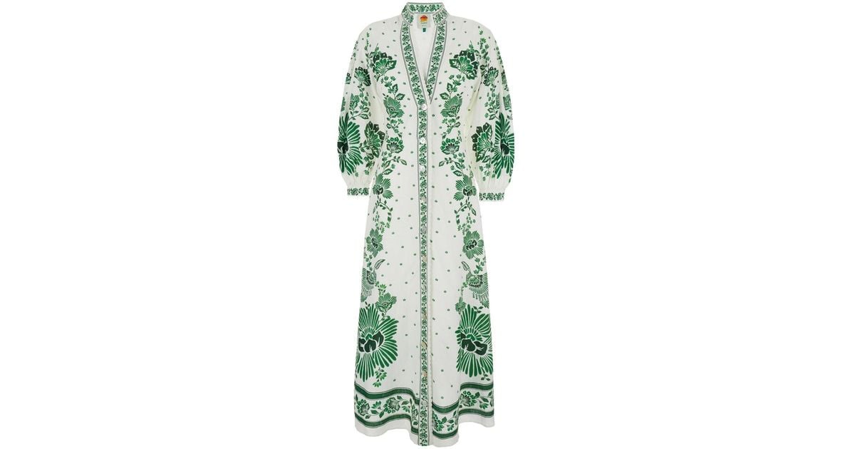 FARM Rio Maxi Dress With Forest Print in Green | Lyst