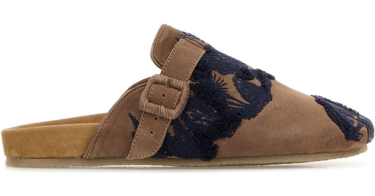 BAZISZT Mud Suede Minster Slippers in Brown for Men | Lyst UK