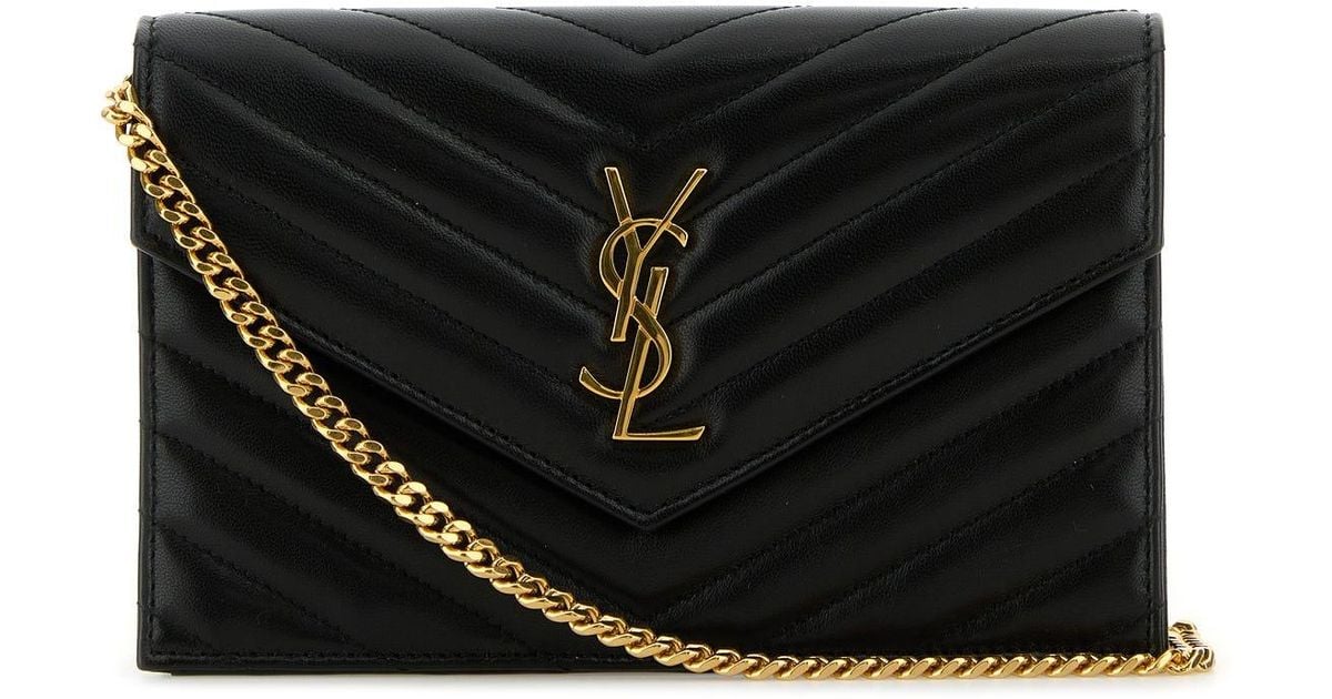 Saint Laurent Ysl C.wall(189y)mono in Black | Lyst