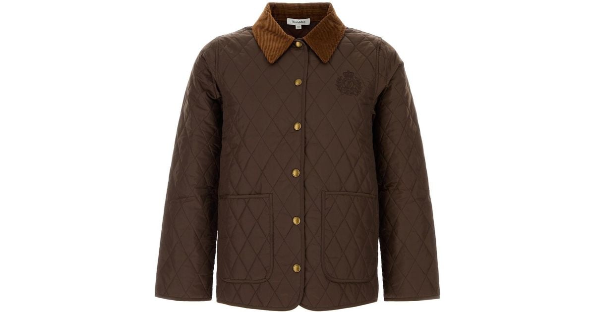 Sporty & Rich Chocolate Nylon Darcy Jacket in Brown for Men | Lyst UK