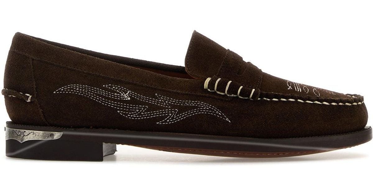 Sebago Chocolate Suede Dan Dallas Loafers for Men | Lyst UK