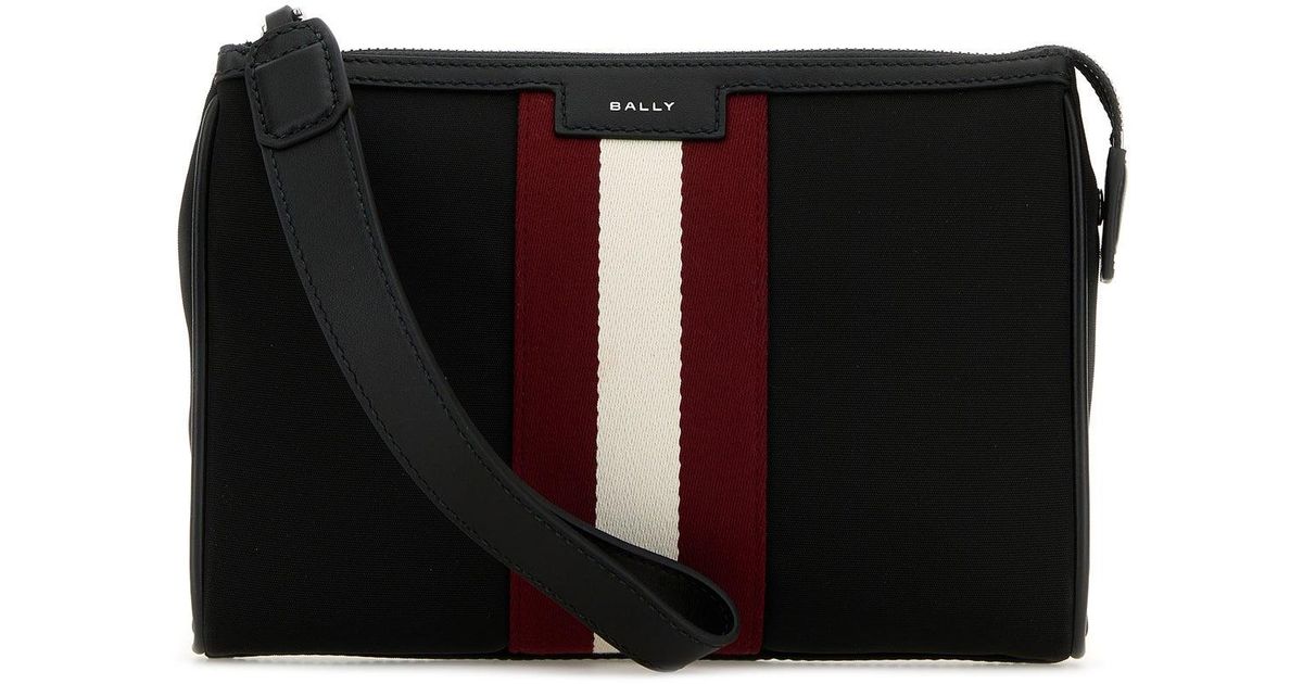 Bally Black Nylon Code Clutch for Men | Lyst UK