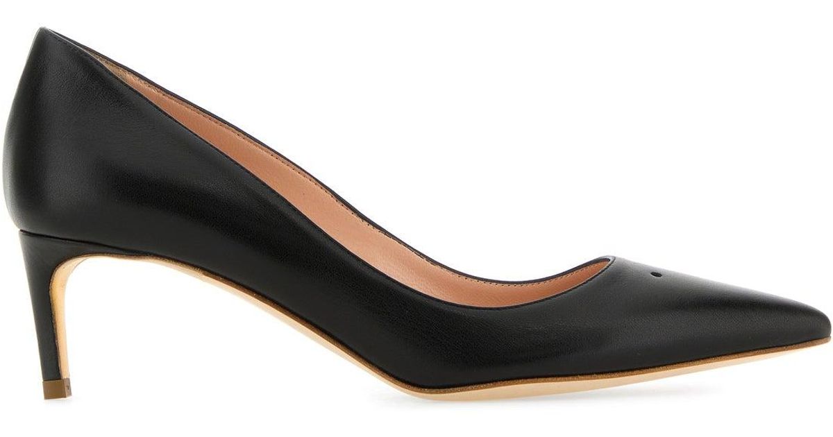 Rupert Sanderson Black Leather Pumps | Lyst