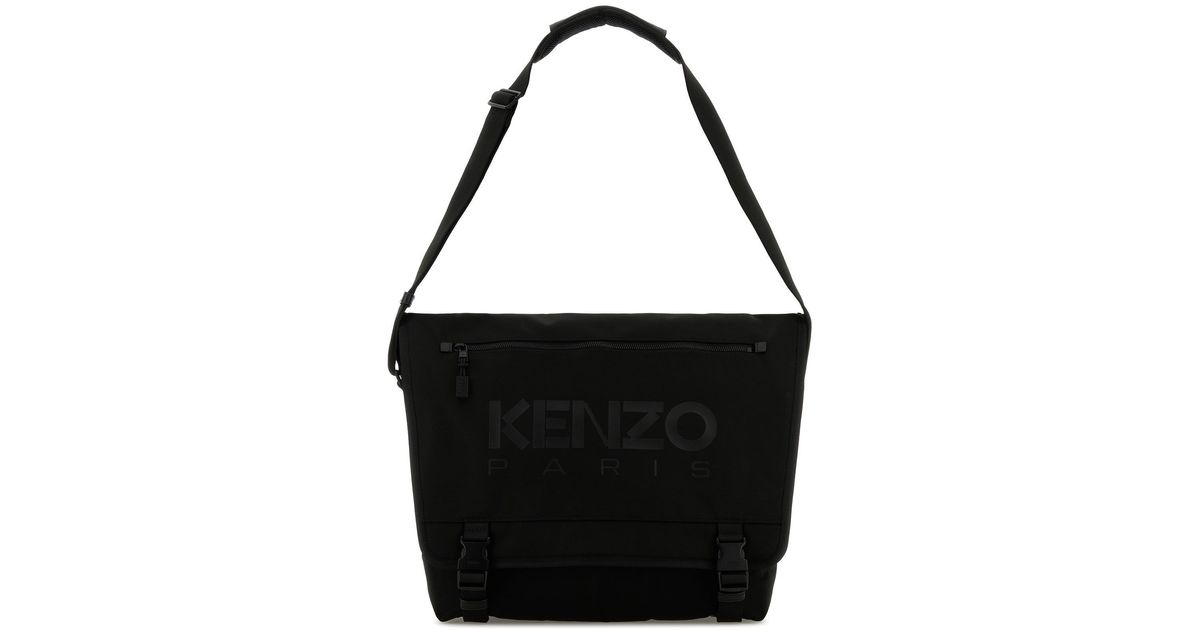 KENZO Large Messenger in Black for Men | Lyst
