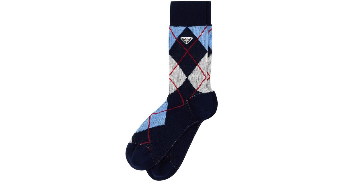 Prada Socks in Blue | Lyst UK