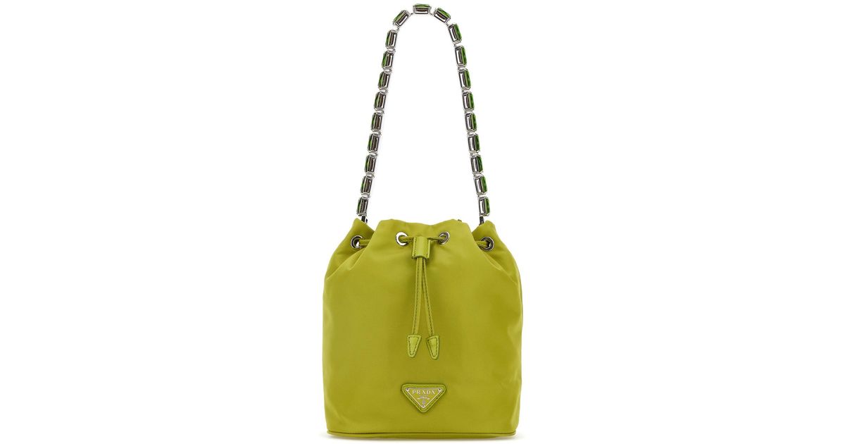 Prada Secchiello in Green | Lyst