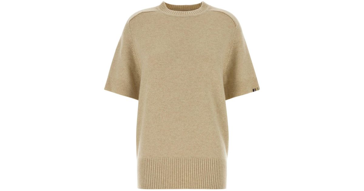 Extreme Cashmere Beige Stretch Cashmere Blend Scott Sweater in Natural ...