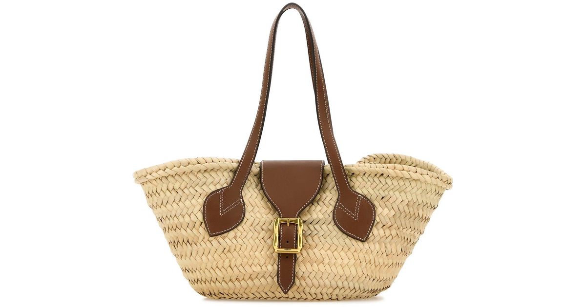 J&m Davidson Straw Shopping Bag in Natural | Lyst