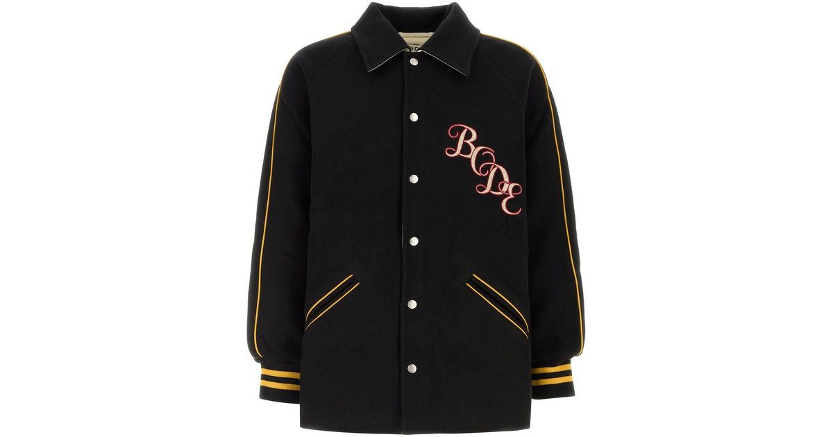 Bode Black Wool Jacket for Men | Lyst UK