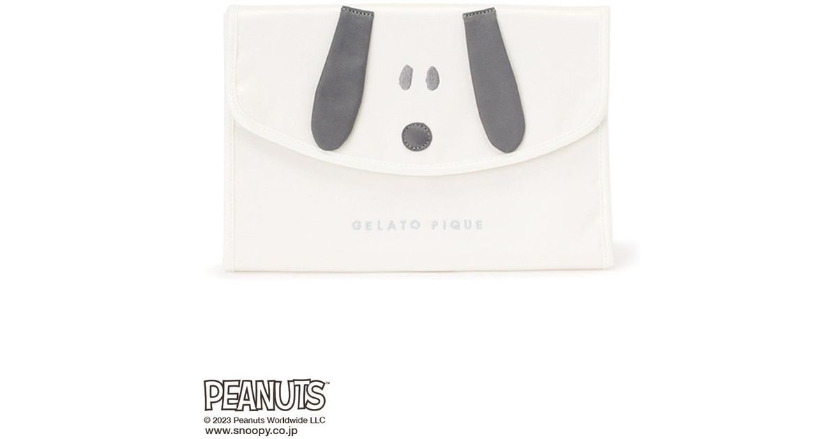 gelato pique Peanuts Large Size Notebook Pouch in White | Lyst